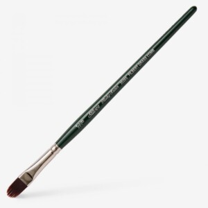 SILVER BRUSH RUBY SATIN SYNTHETIC BRUSH SERIES FILBERT GRASS COMB SIZE ...